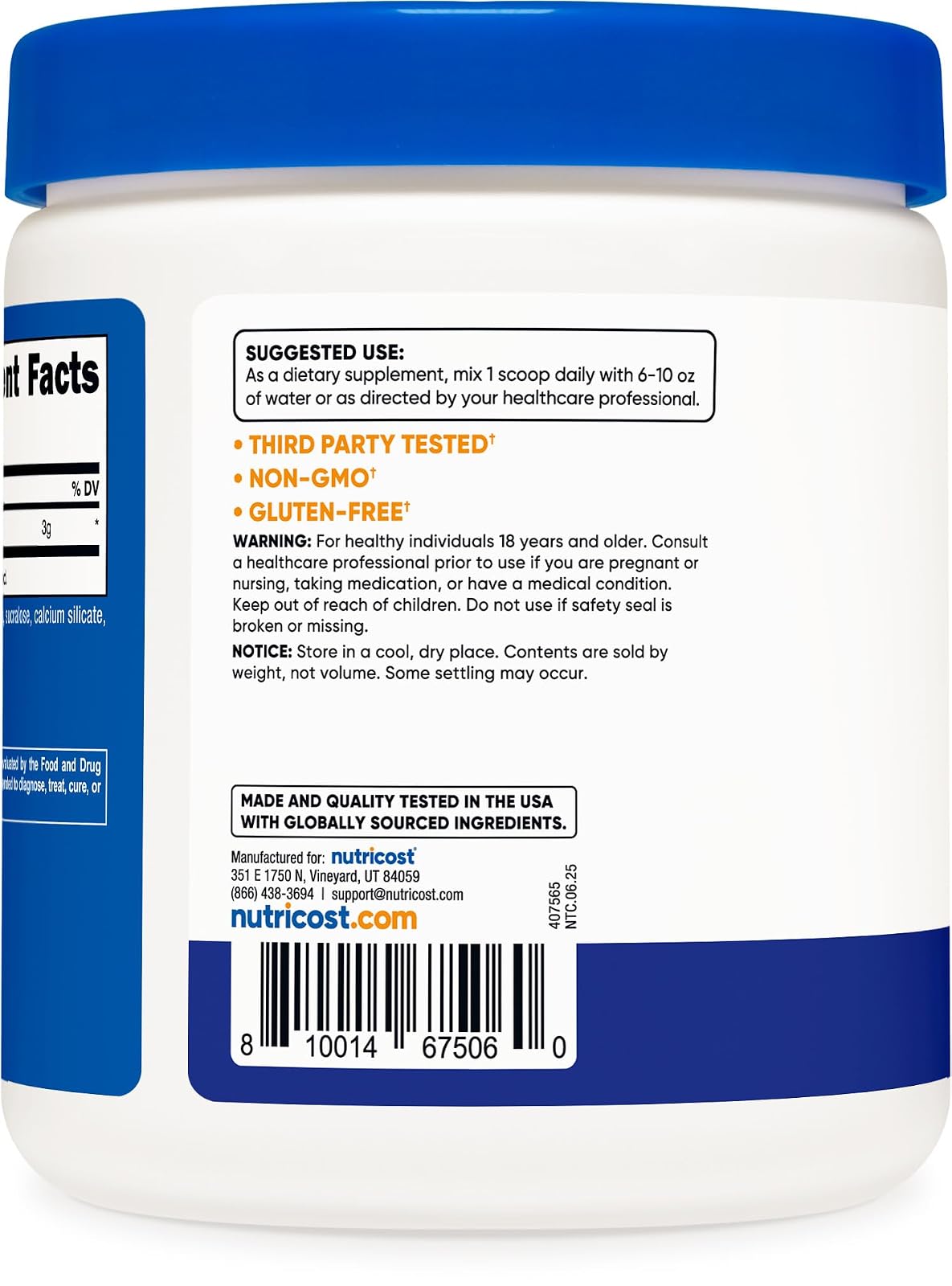 L-Citrulline Malate for muscle recovery