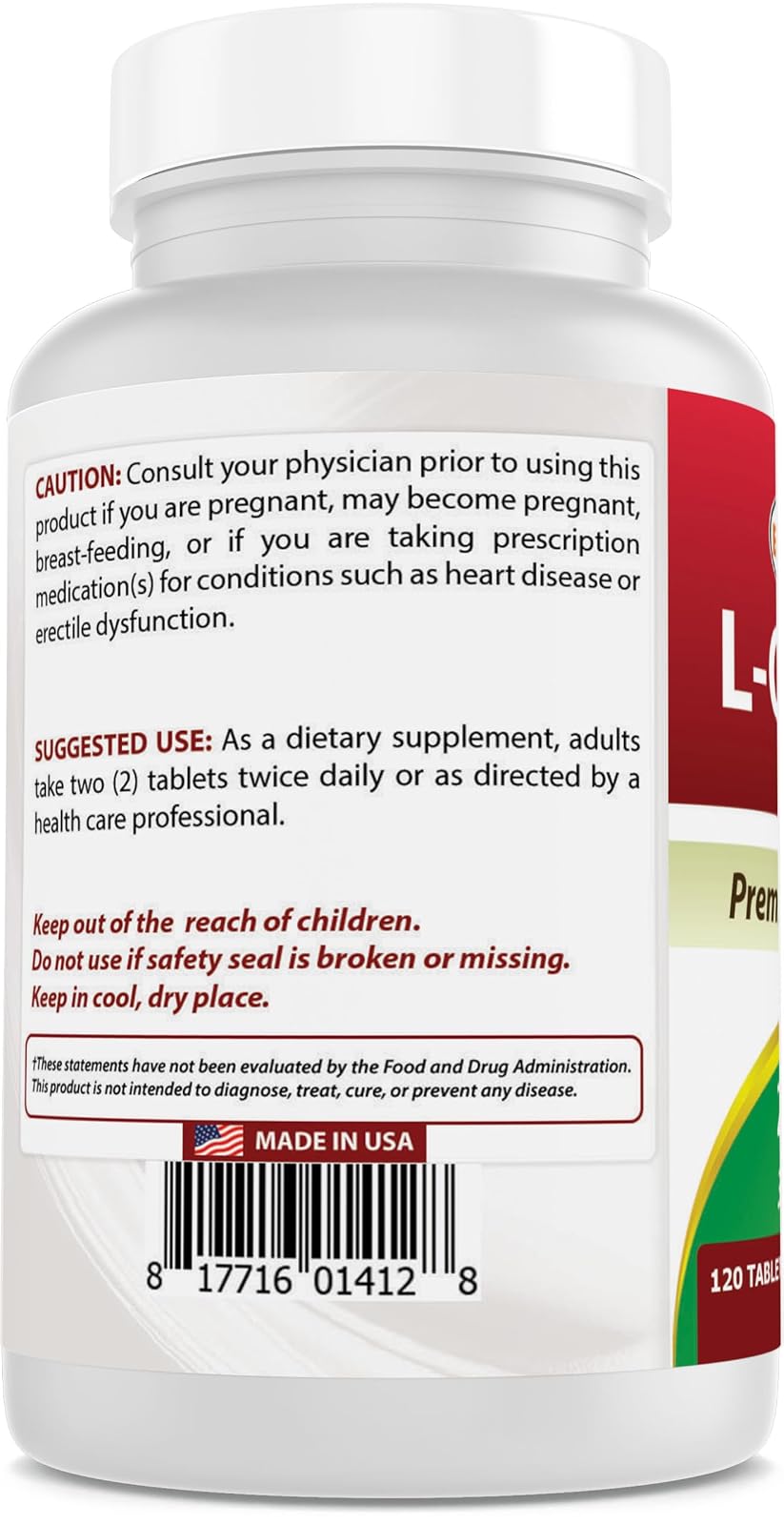 L-Citrulline tablets for heart health