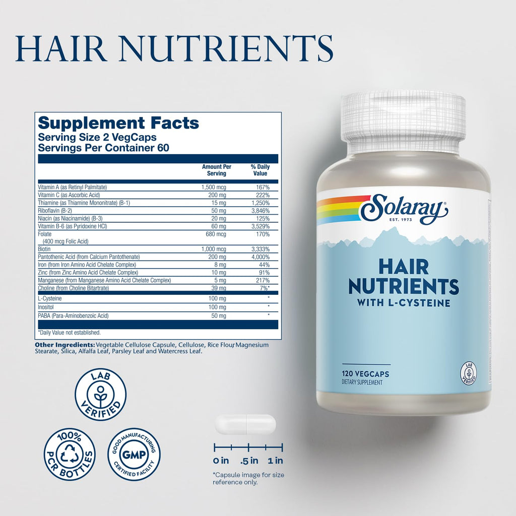 L-Cysteine enriched hair supplement
