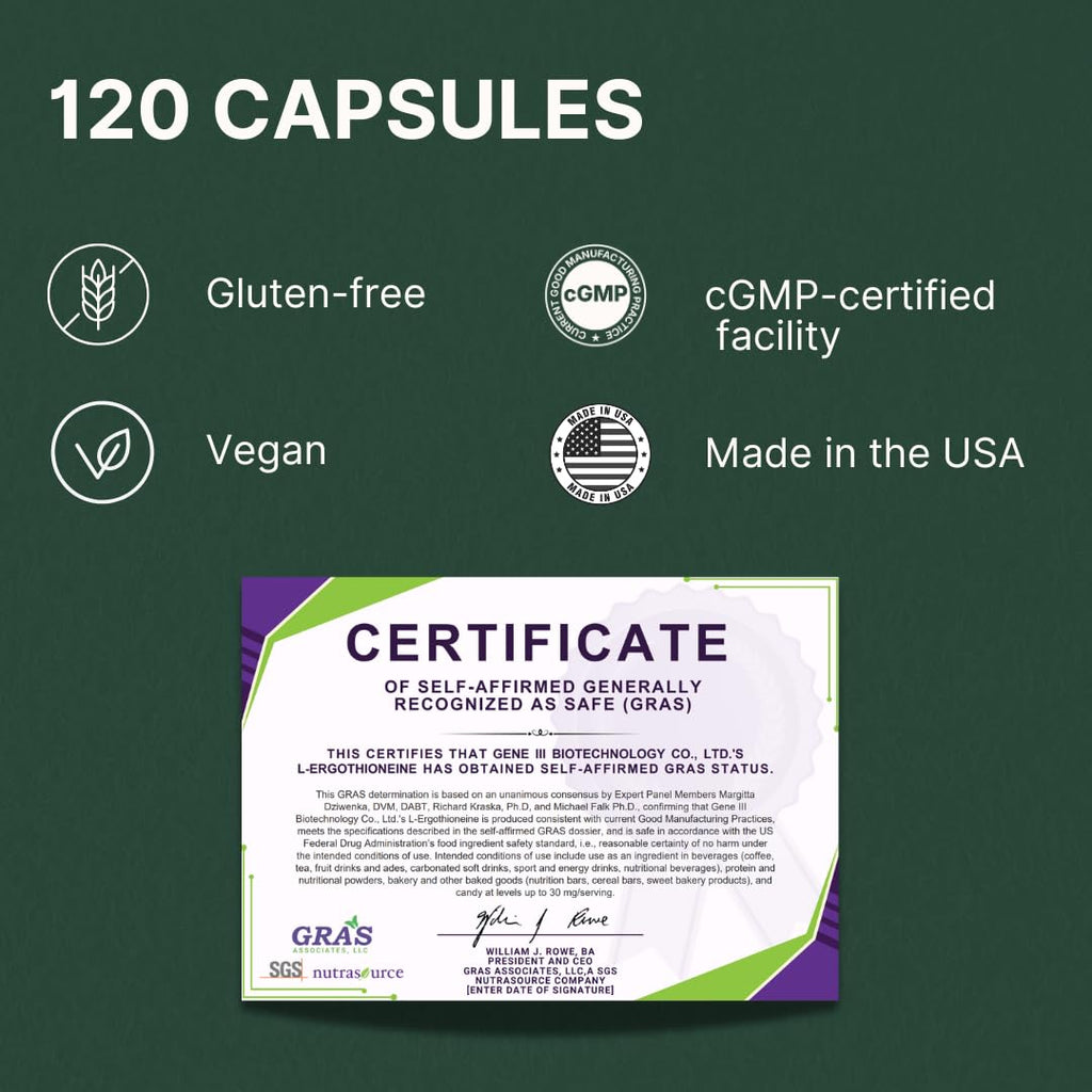L-Ergothioneine capsules for daily energy