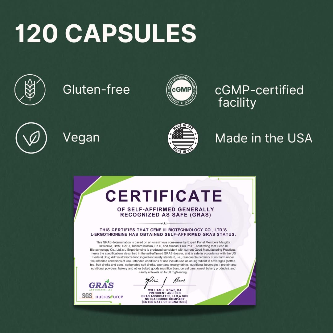 L-Ergothioneine capsules for daily energy