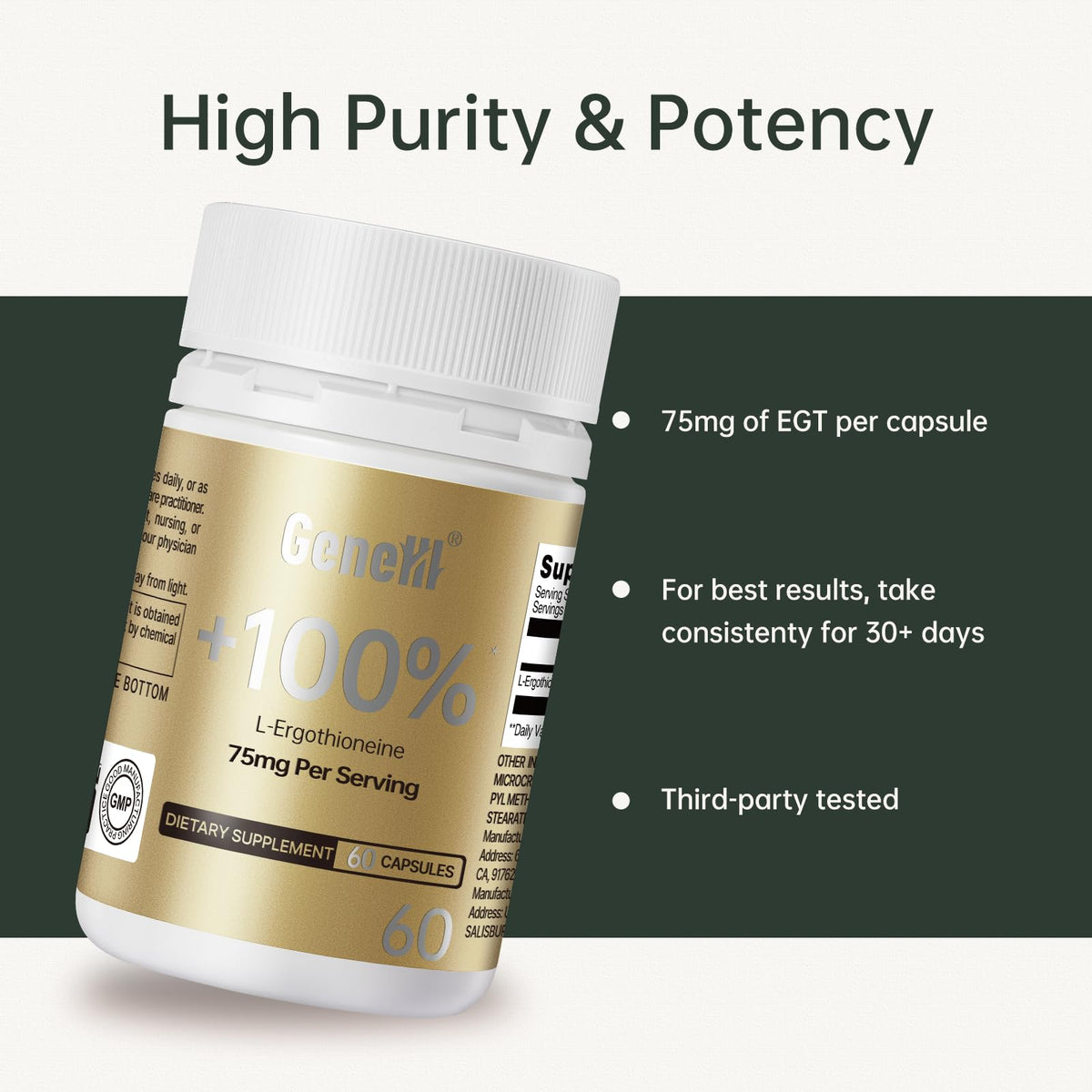 L-Ergothioneine capsules for immune boost