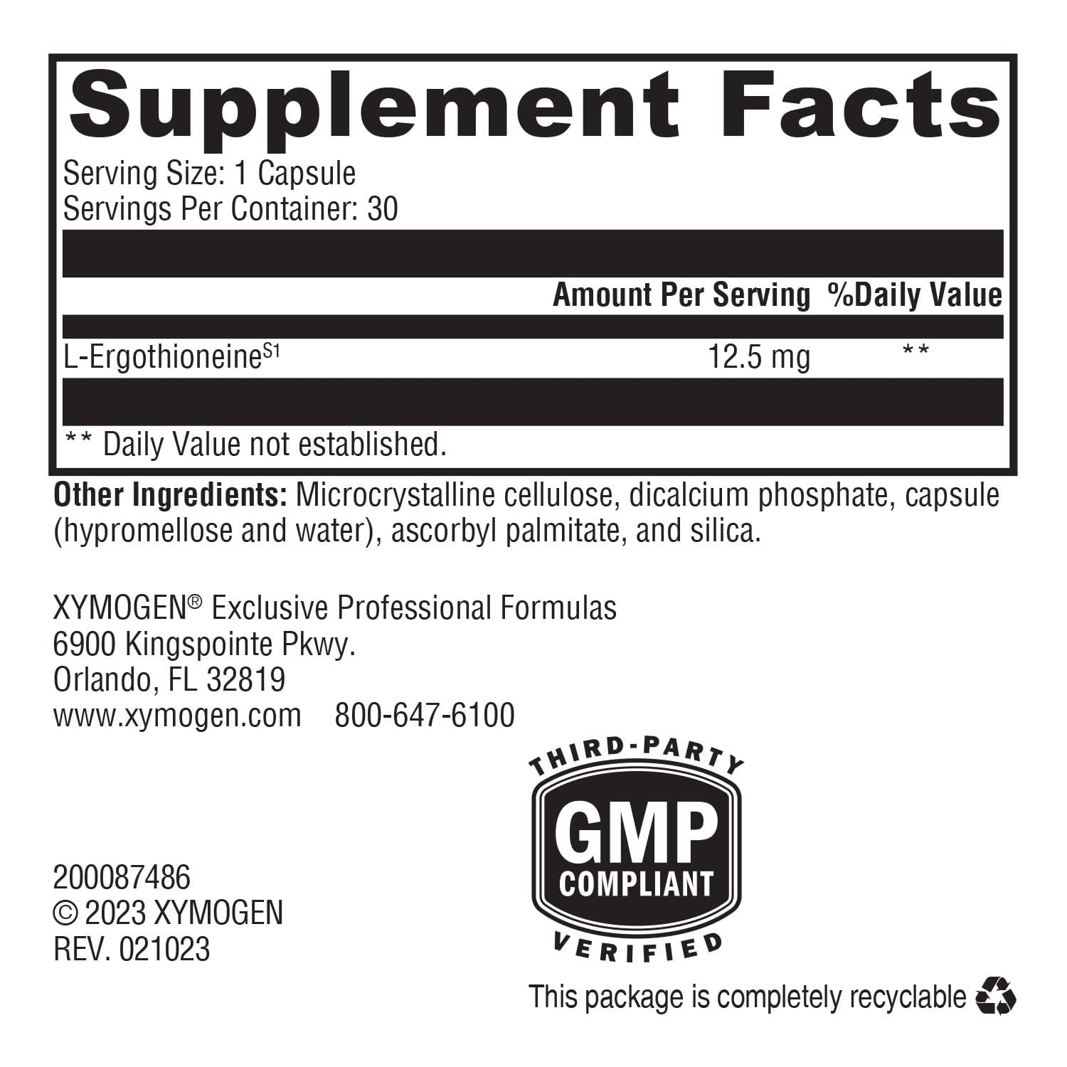 L-Ergothioneine for cellular health
