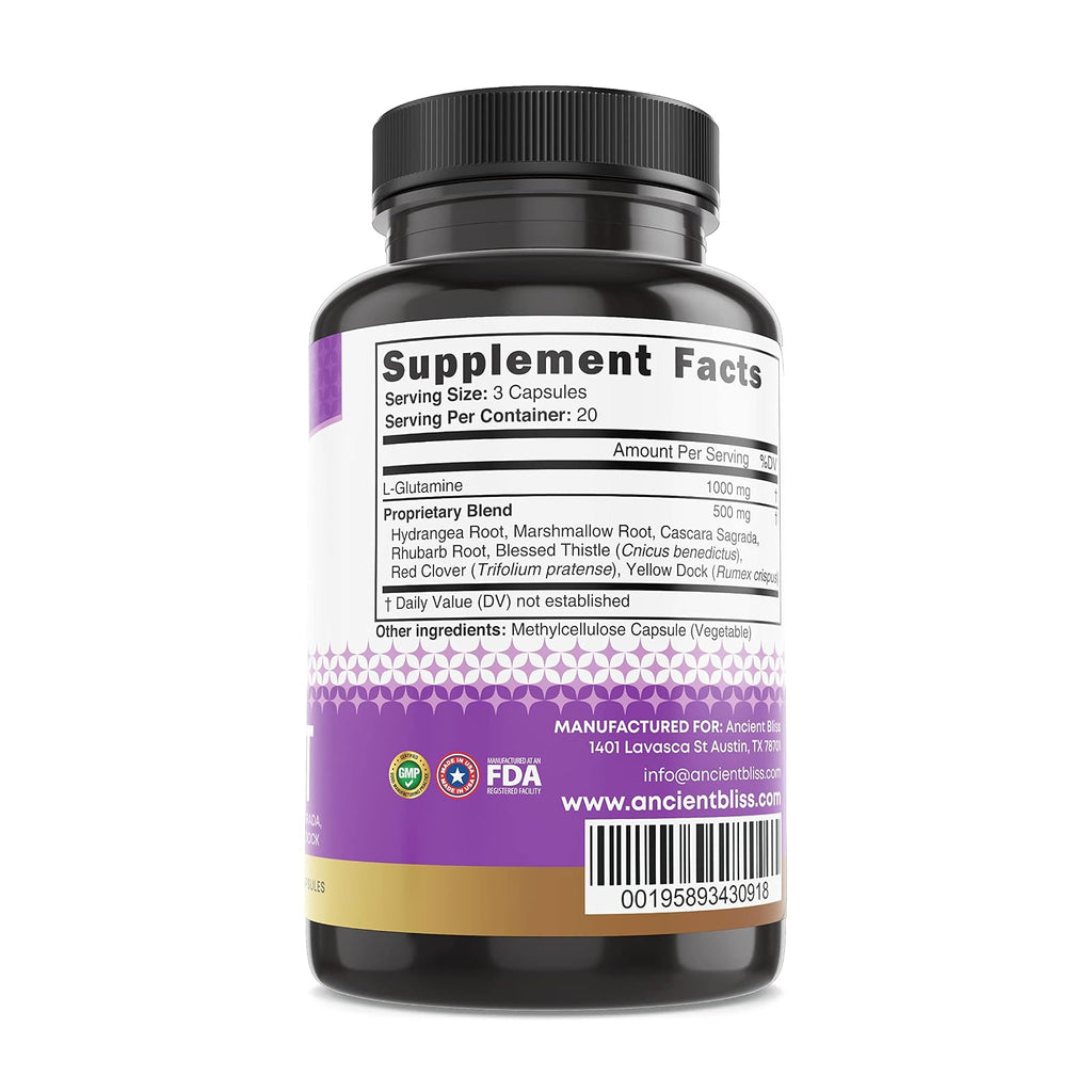 L-Glutamine capsules for digestive health