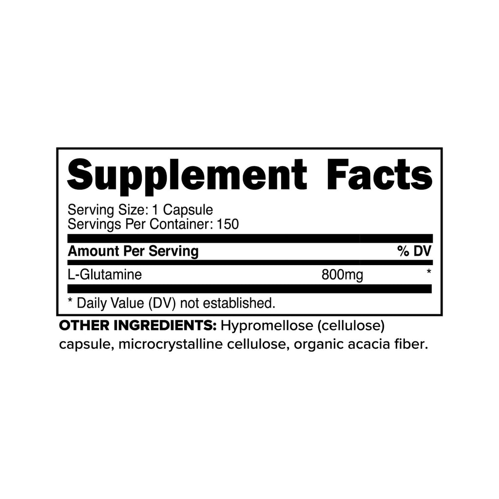 L-Glutamine capsules for gut health