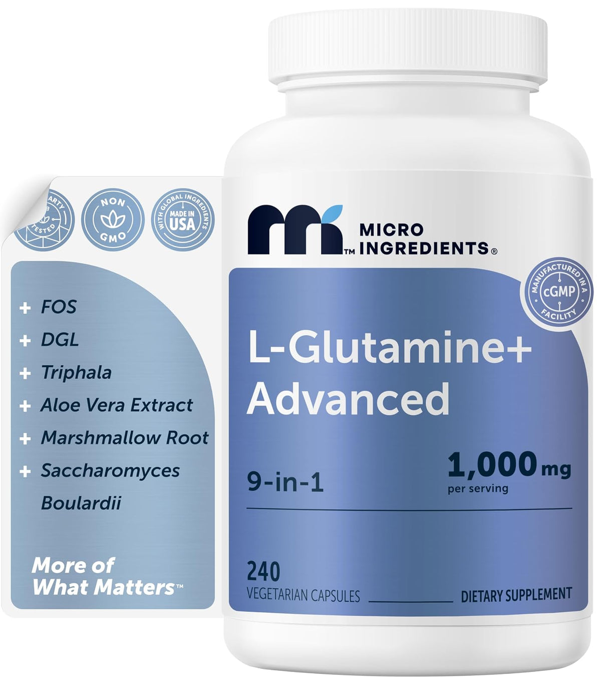 L-Glutamine capsules for muscle recovery