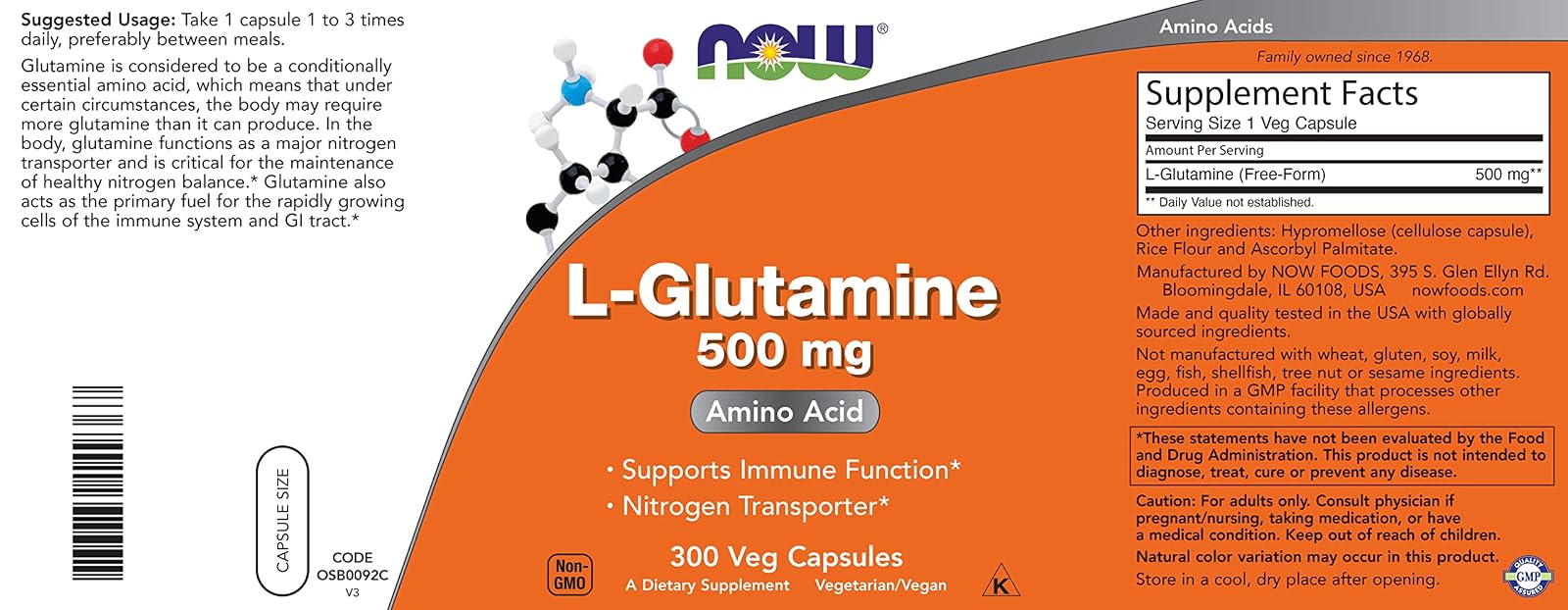 l-glutamine for gut health support