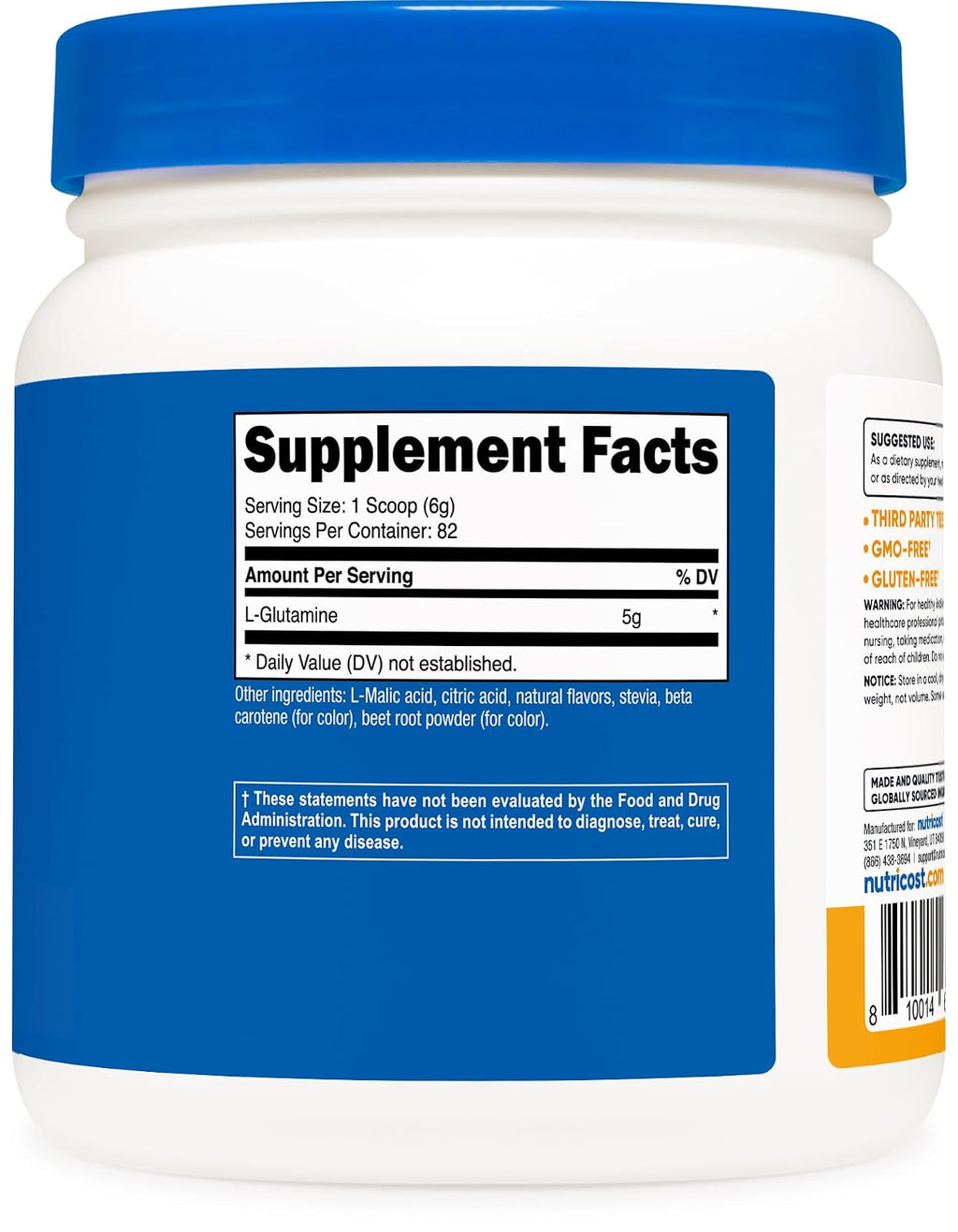 L-glutamine powder for digestive health