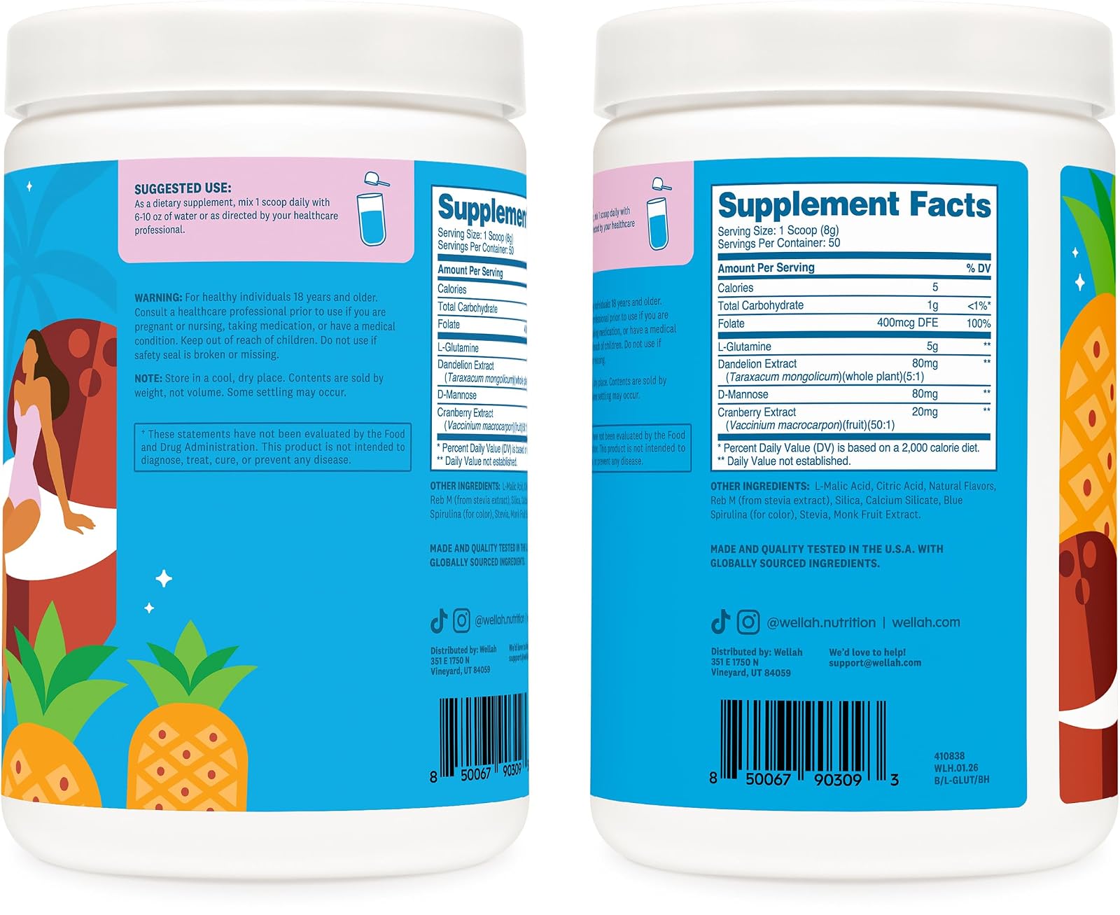 L-glutamine powder for muscle support