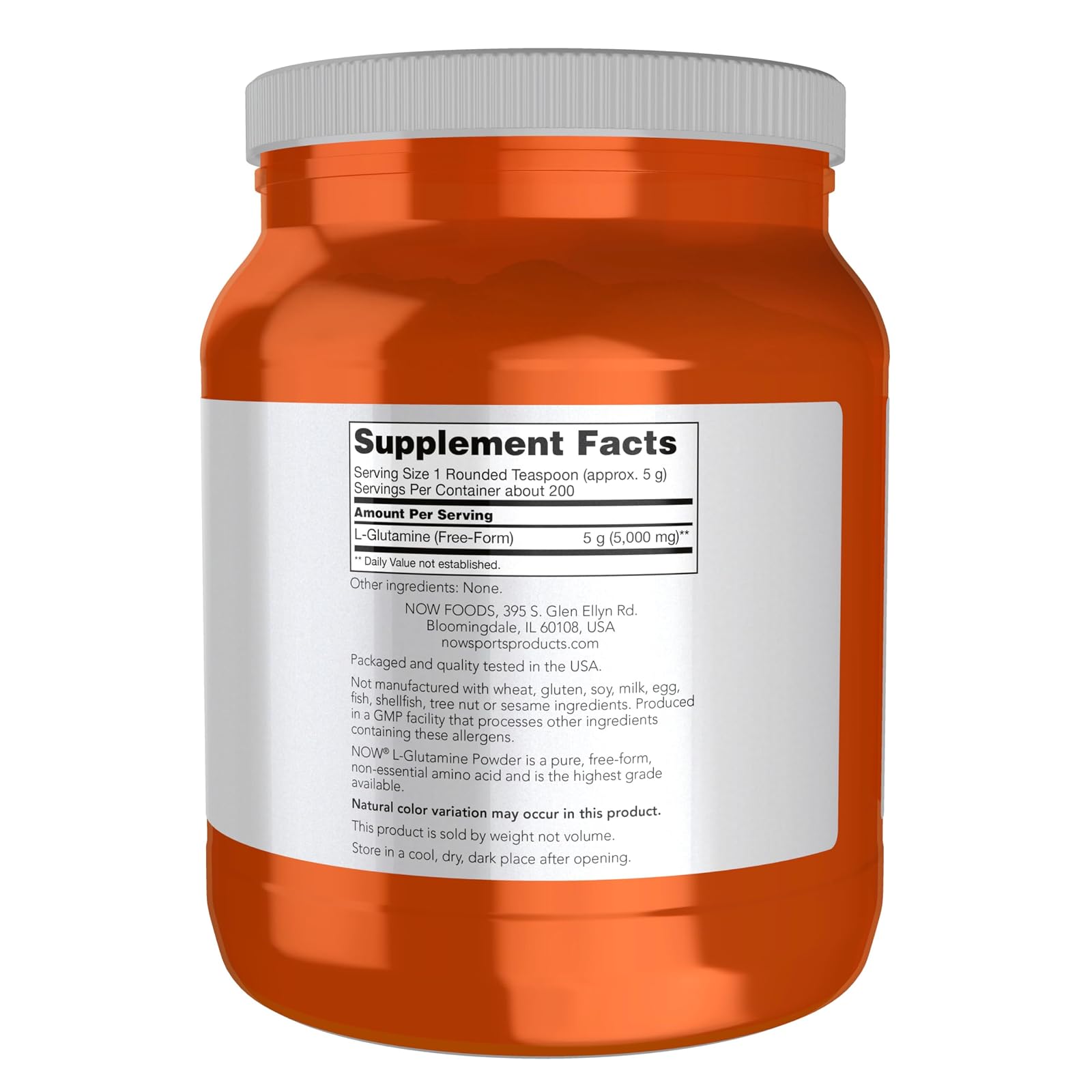 l-glutamine supplement for muscle support