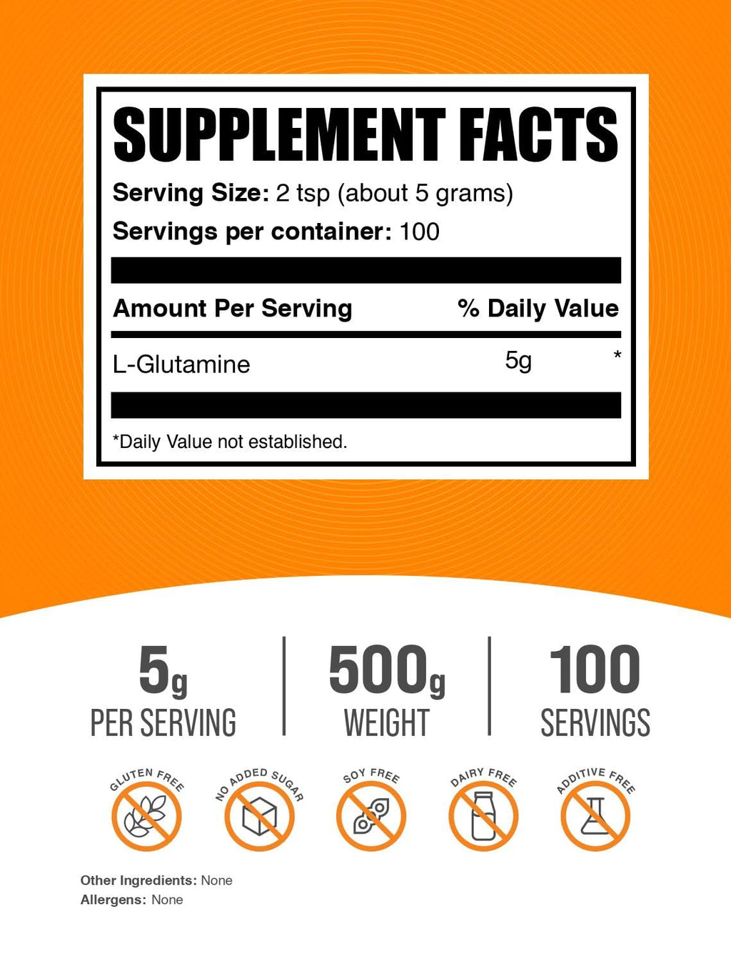 l-glutamine supplement for muscle support