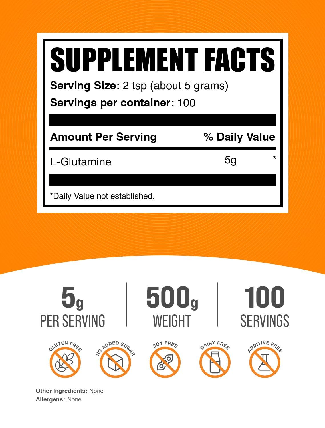 l-glutamine supplement for muscle support