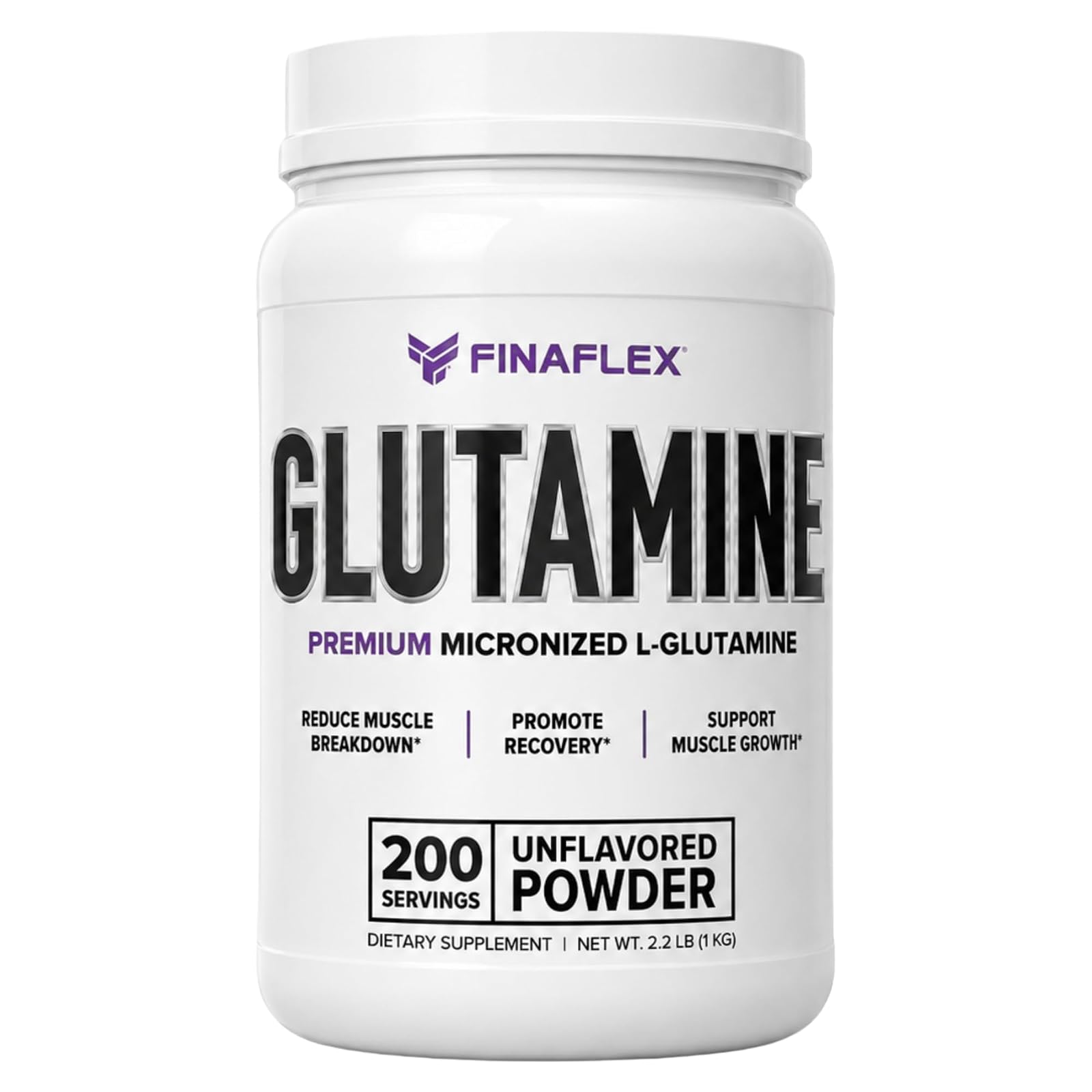 l-glutamine unflavored powder supplement