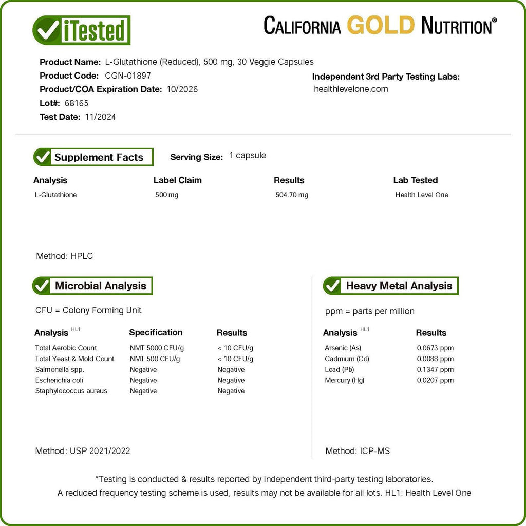 L-Glutathione for immune system support
