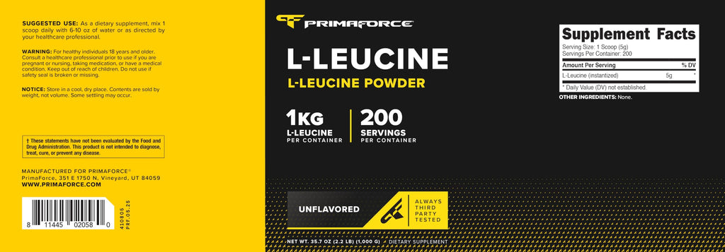 L-Leucine for enhanced workout results