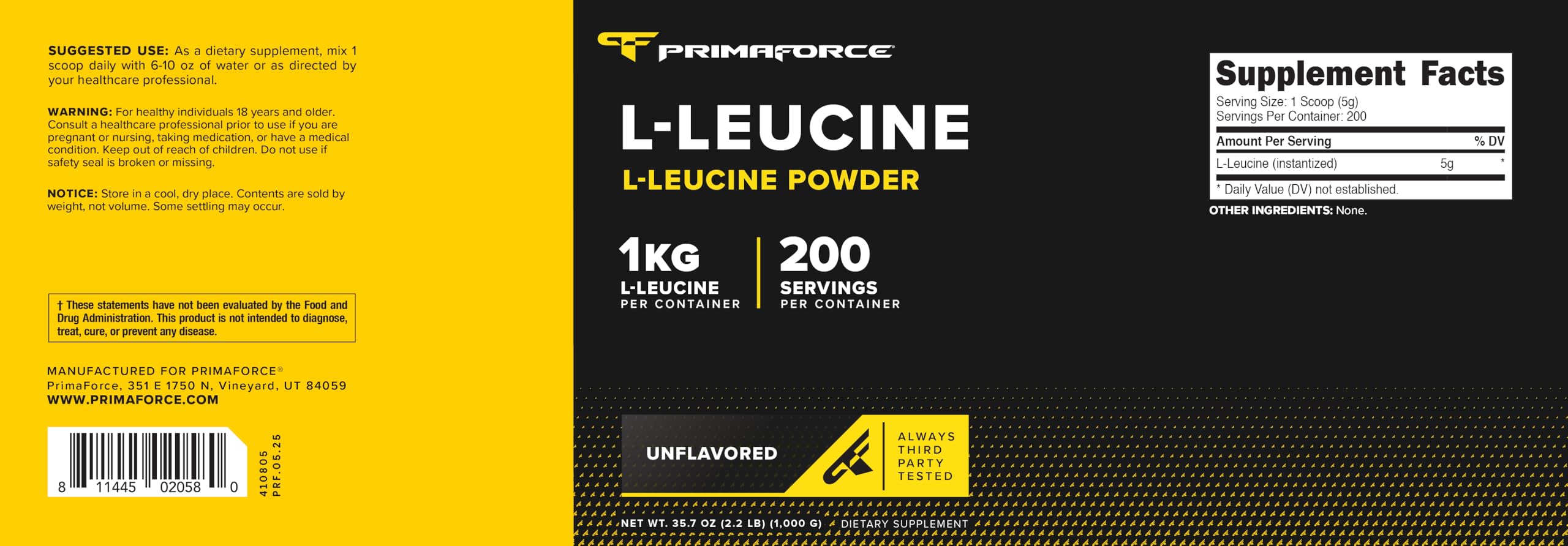 L-Leucine for enhanced workout results