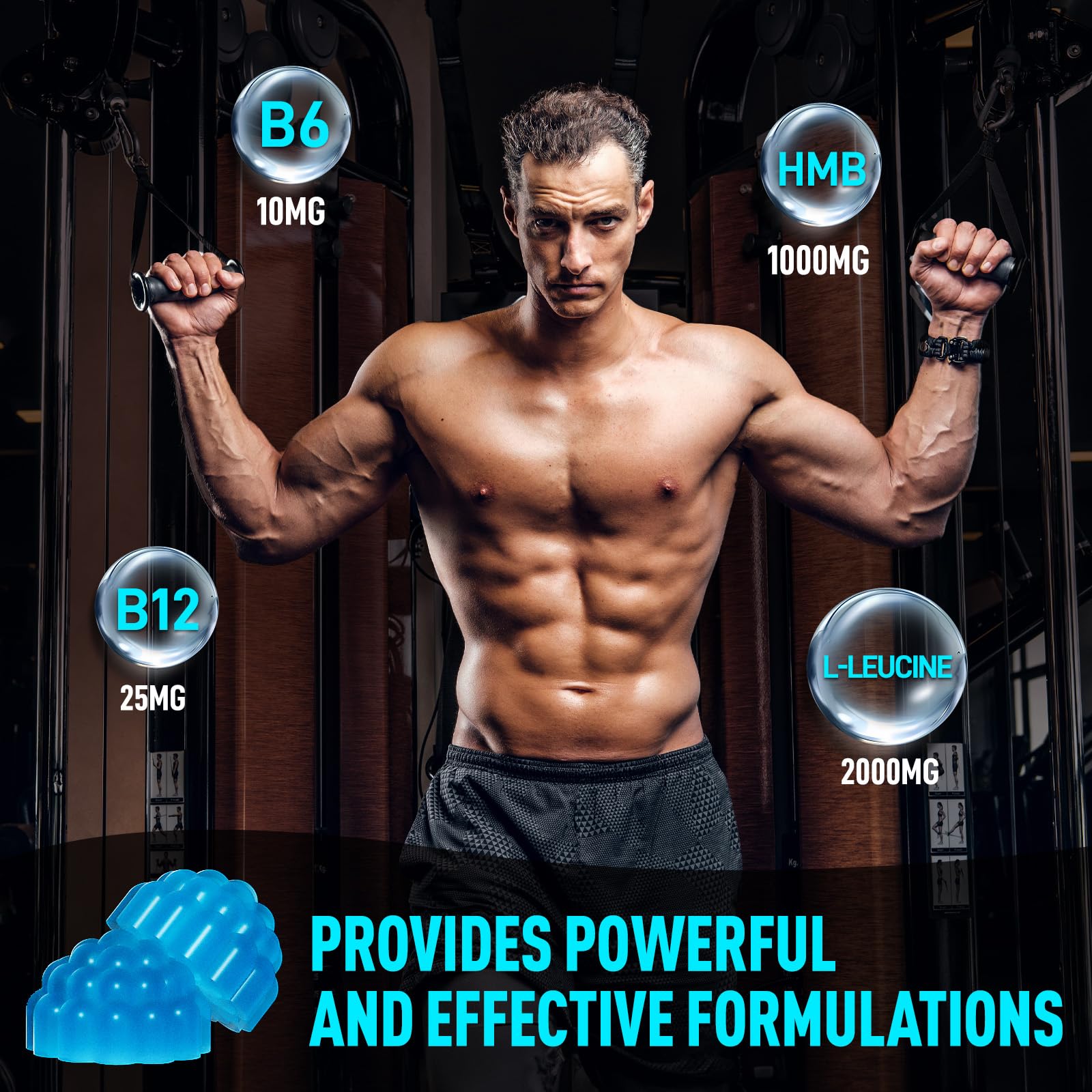 L-Leucine gummies for enhanced muscle growth