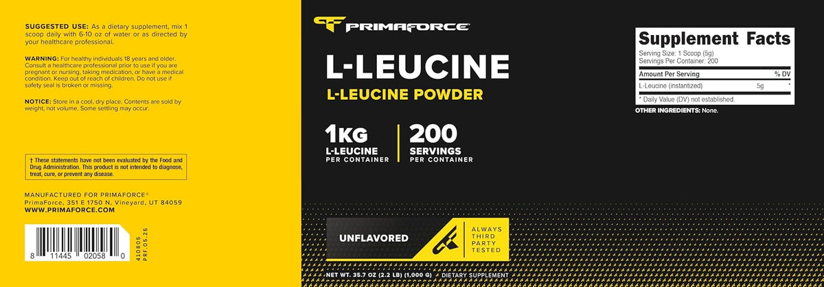 L-Leucine powder for optimal performance