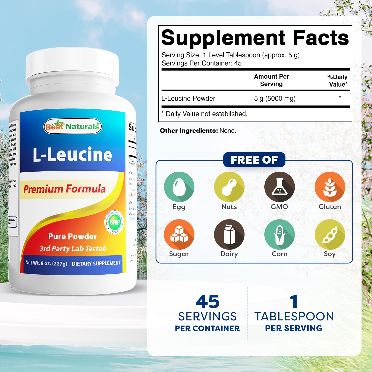 L-Leucine powder for post-workout recovery