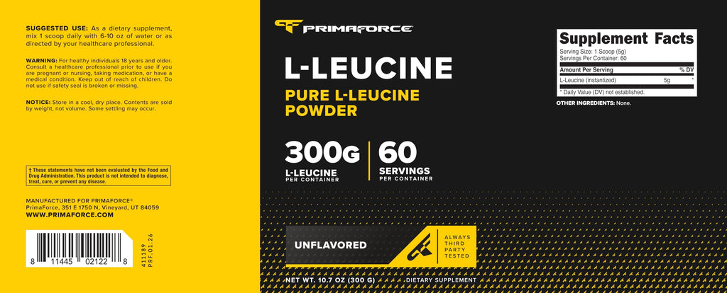 L-Leucine powder for post-workout recovery