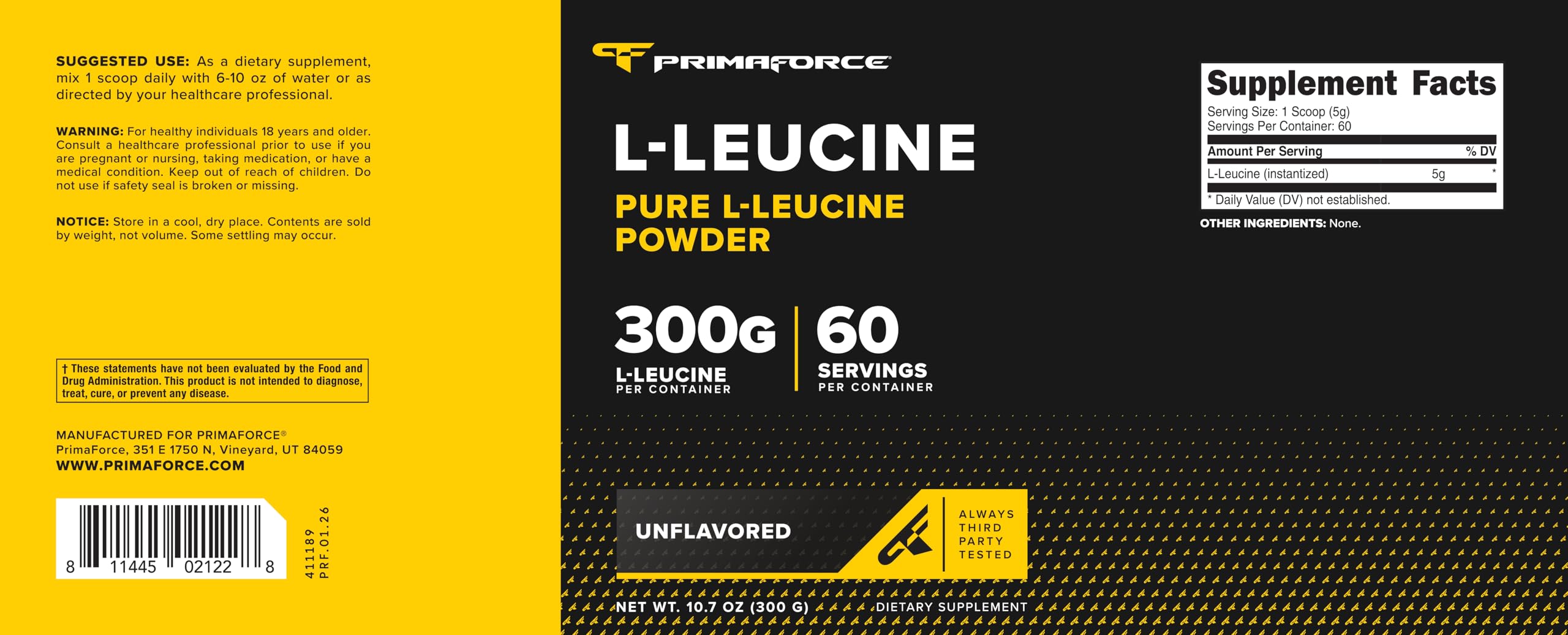 L-Leucine powder for post-workout recovery