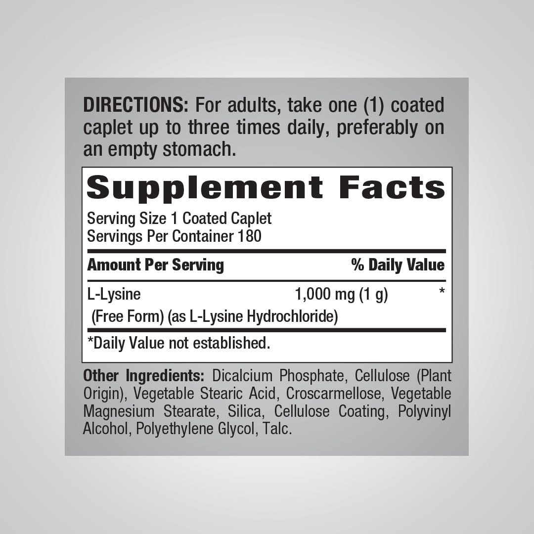 L-Lysine 1000 mg for cold sores