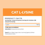 L-lysine bienfaits pour les chats