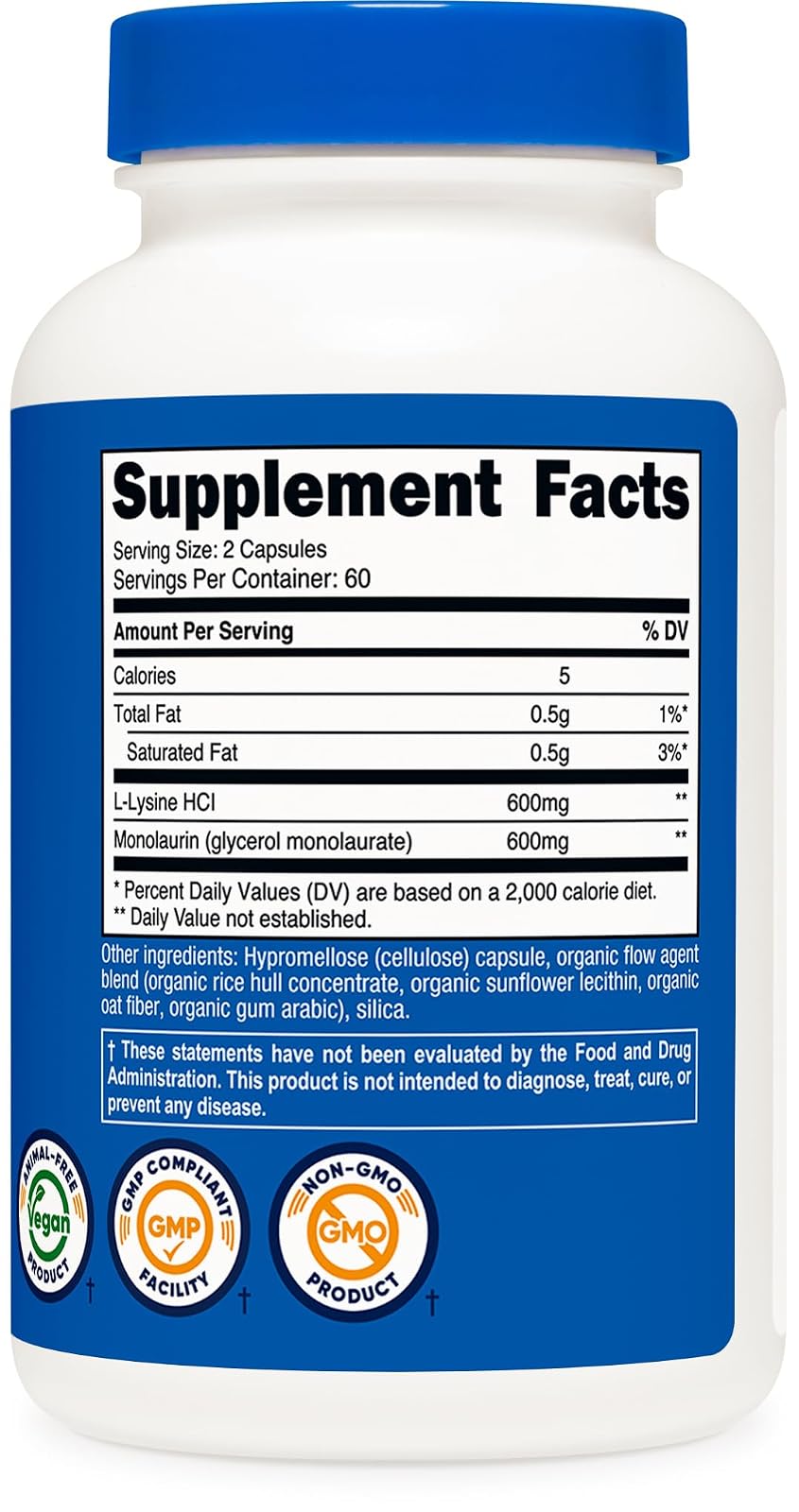 L-Lysine capsules for optimal wellness
