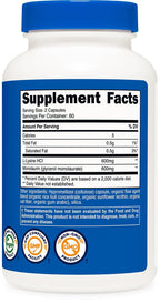 L-Lysine capsules for optimal wellness