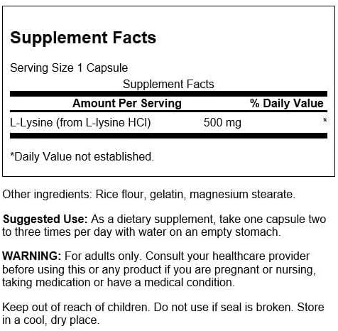L-Lysine for cold sore relief