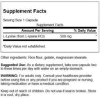 L-Lysine for cold sore relief