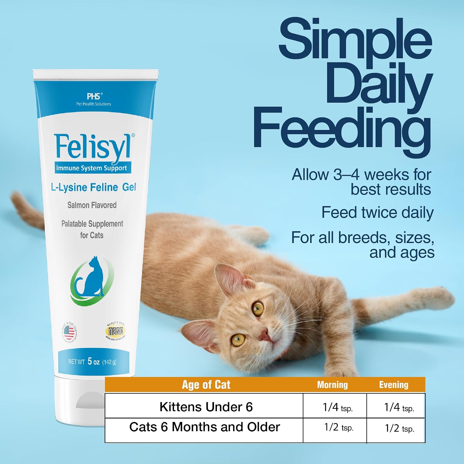 L-Lysine gel for immune support