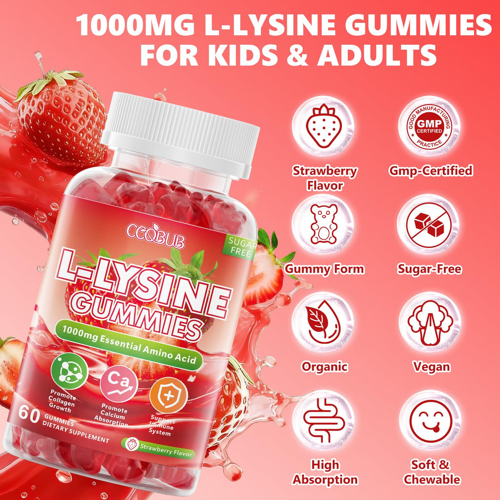 L-Lysine gummies for cold sore relief