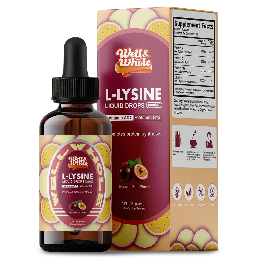 l-lysine liquid drops for immune support