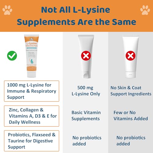 L-Lysine paste for cat respiratory health