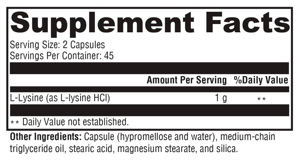 l-lysine side effects and precautions