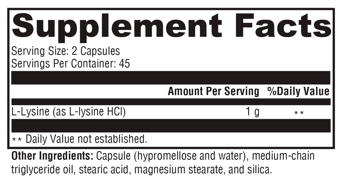 l-lysine side effects and precautions