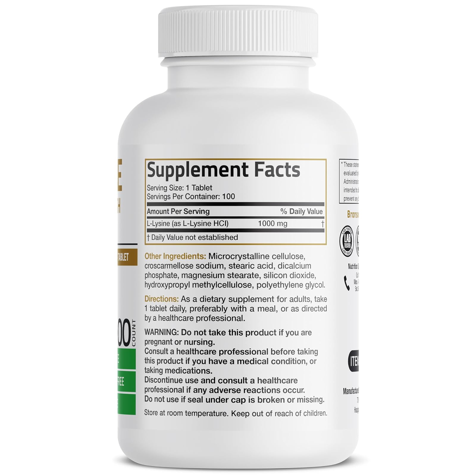 L-Lysine supplement for immune support