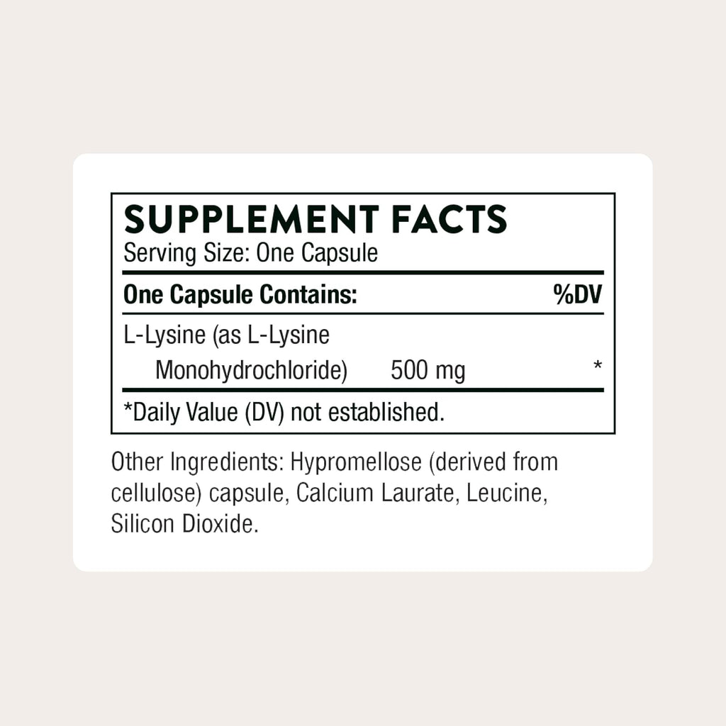 L-Lysine supplement for immune support