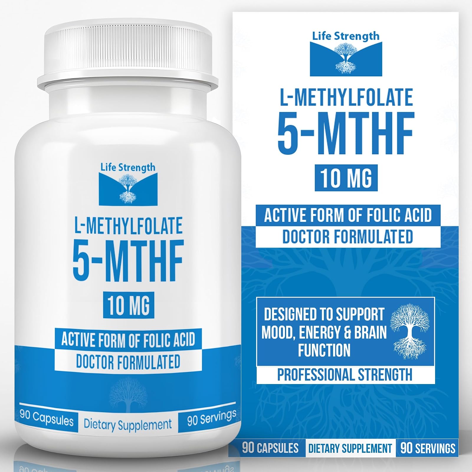 L Methylfolate 10 mg capsules for energy