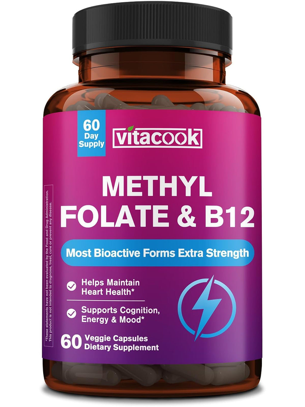 L-Methylfolate 1000 mcg capsules for energy