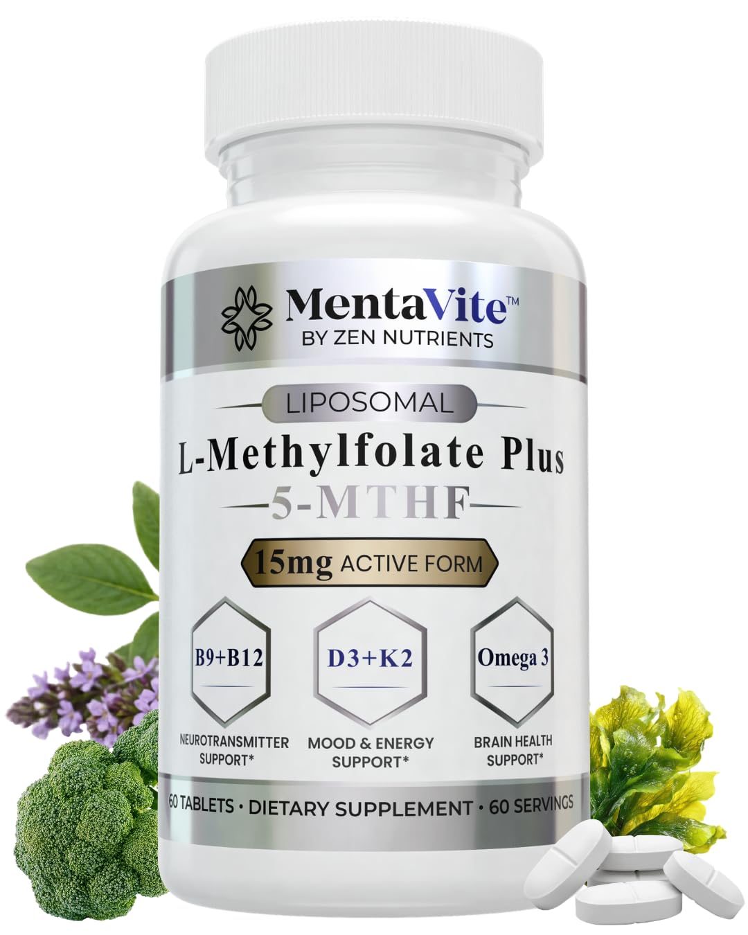 L-Methylfolate 15 mg supplement benefits