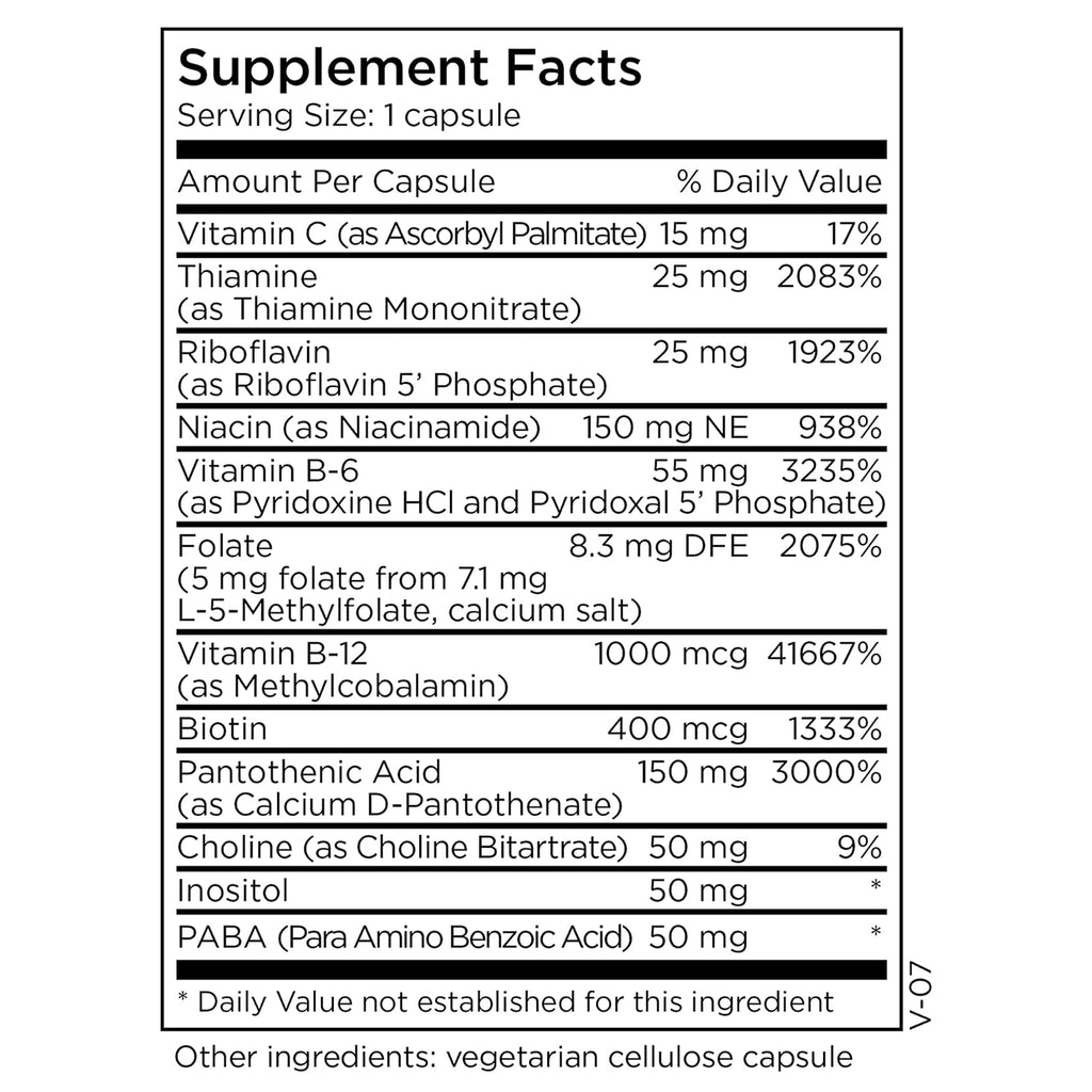 L-Methylfolate enriched vitamin B complex