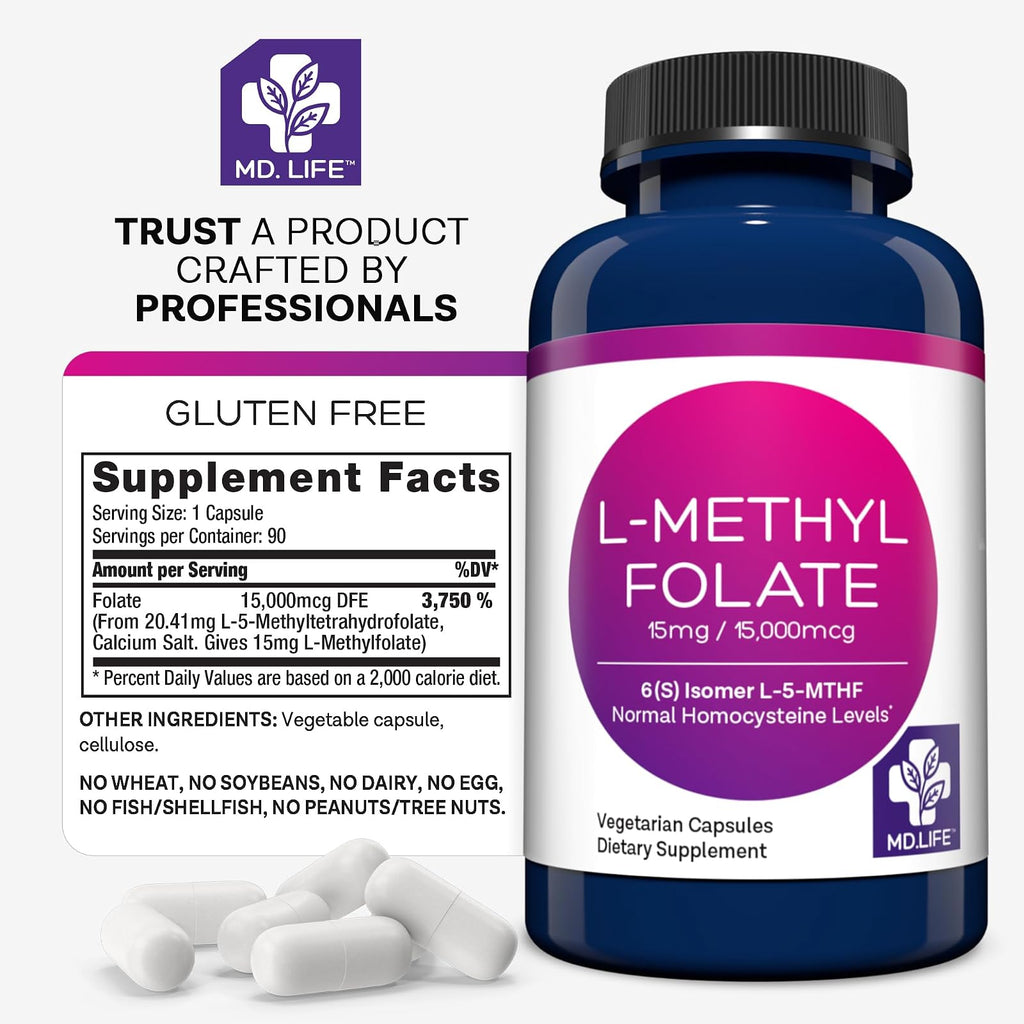 L-Methylfolate for cognitive function
