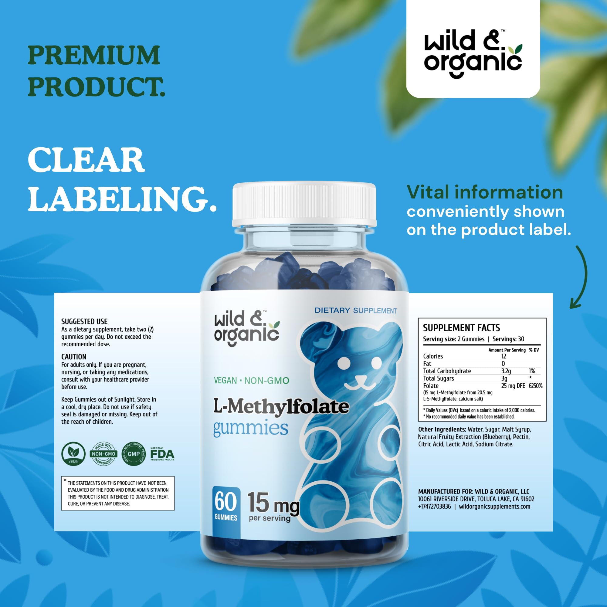 L-Methylfolate for enhanced focus