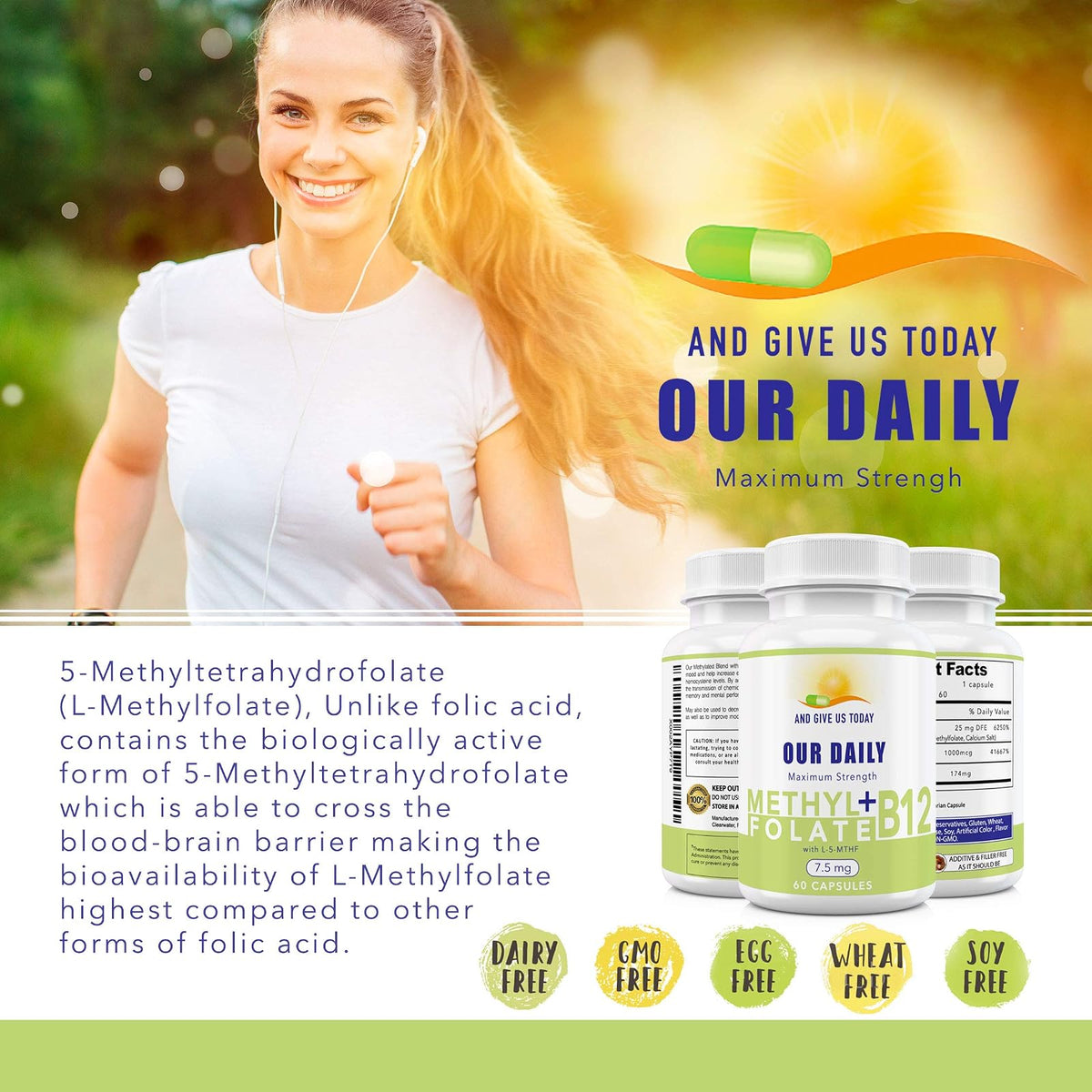 L-Methylfolate for optimal absorption