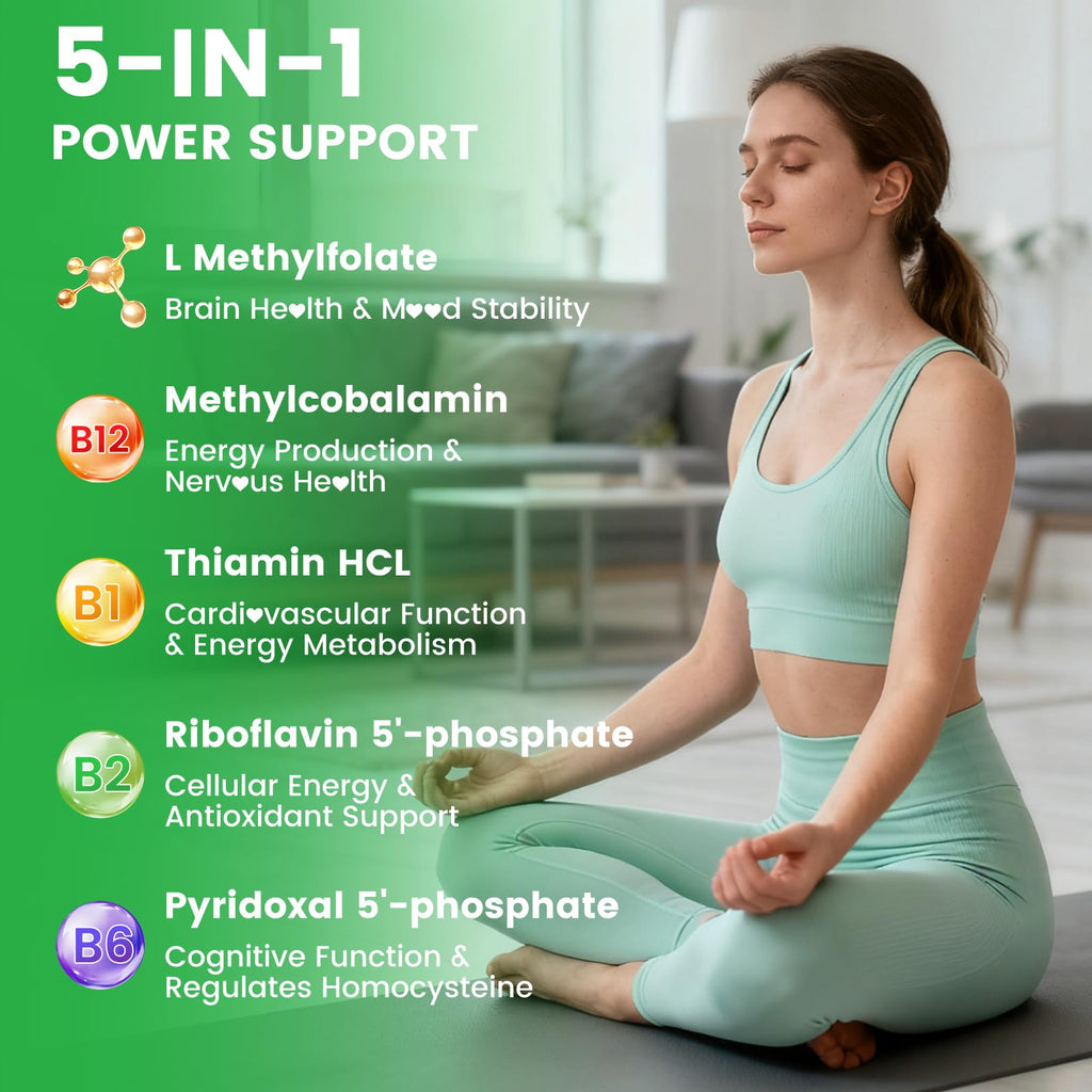 L-Methylfolate gummies for healthy brain function