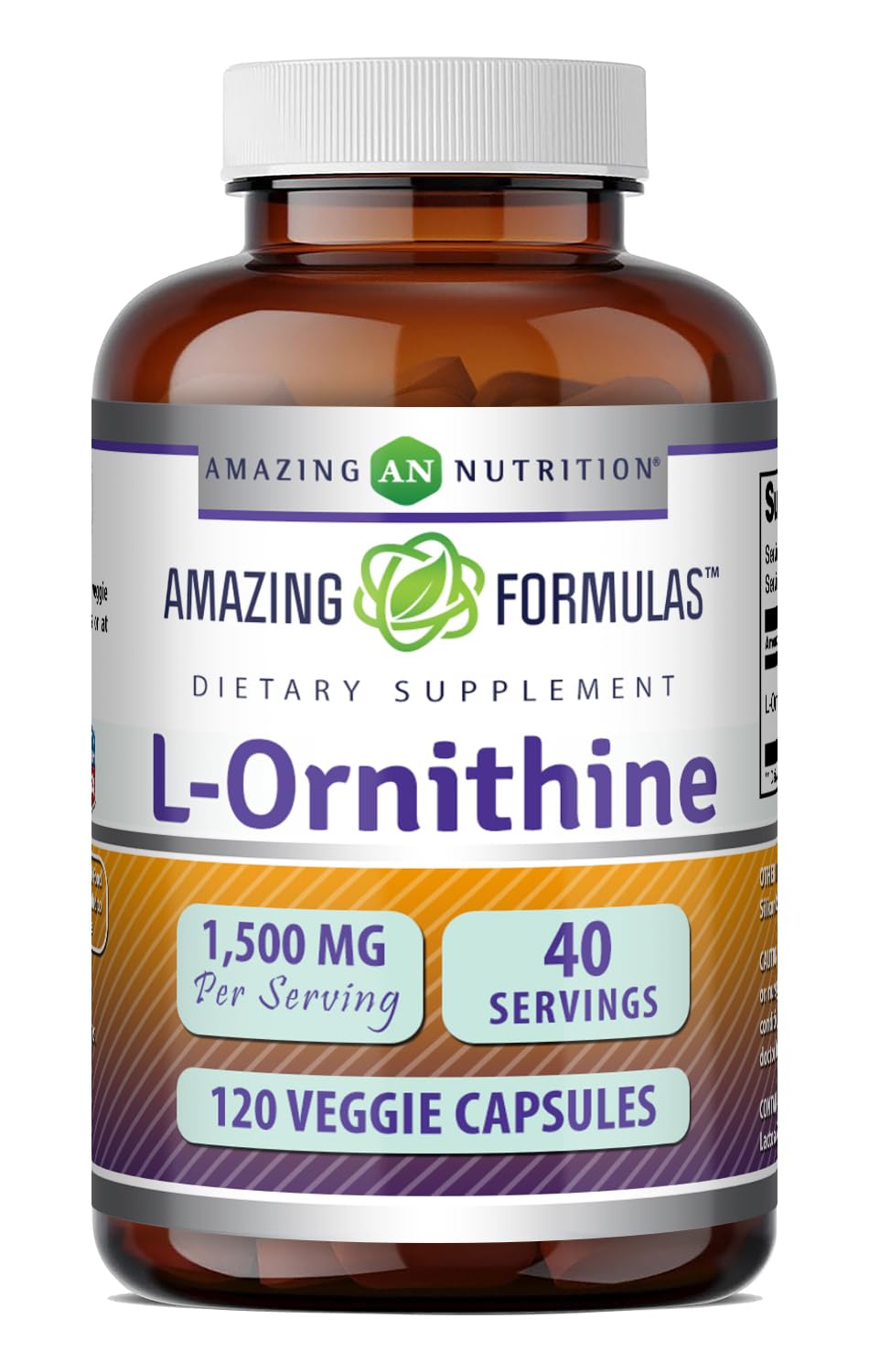 L-Ornithine 1500 mg veggie capsules