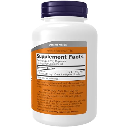 L-Ornithine capsules for muscle recovery