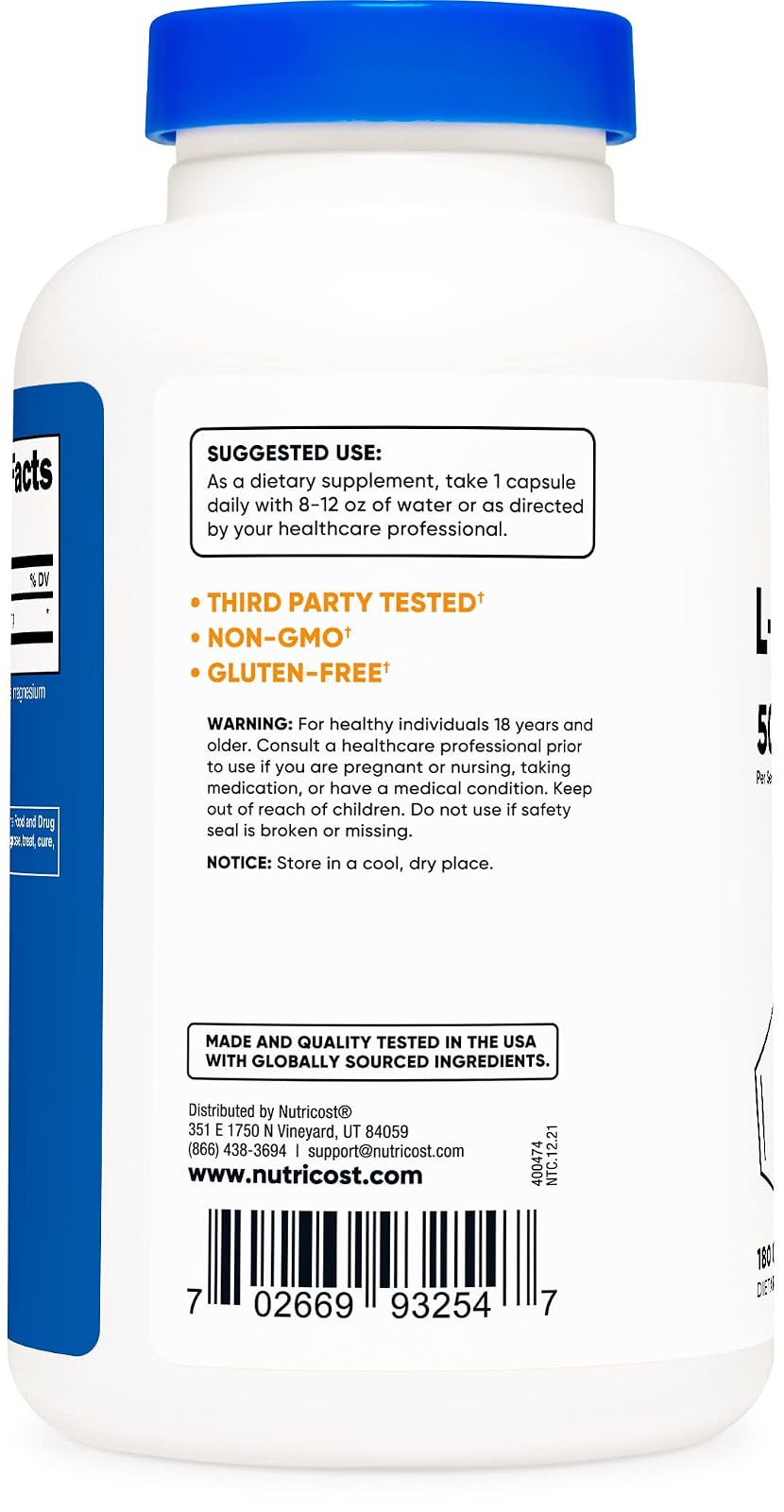 L-Phenylalanine capsules for energy boost